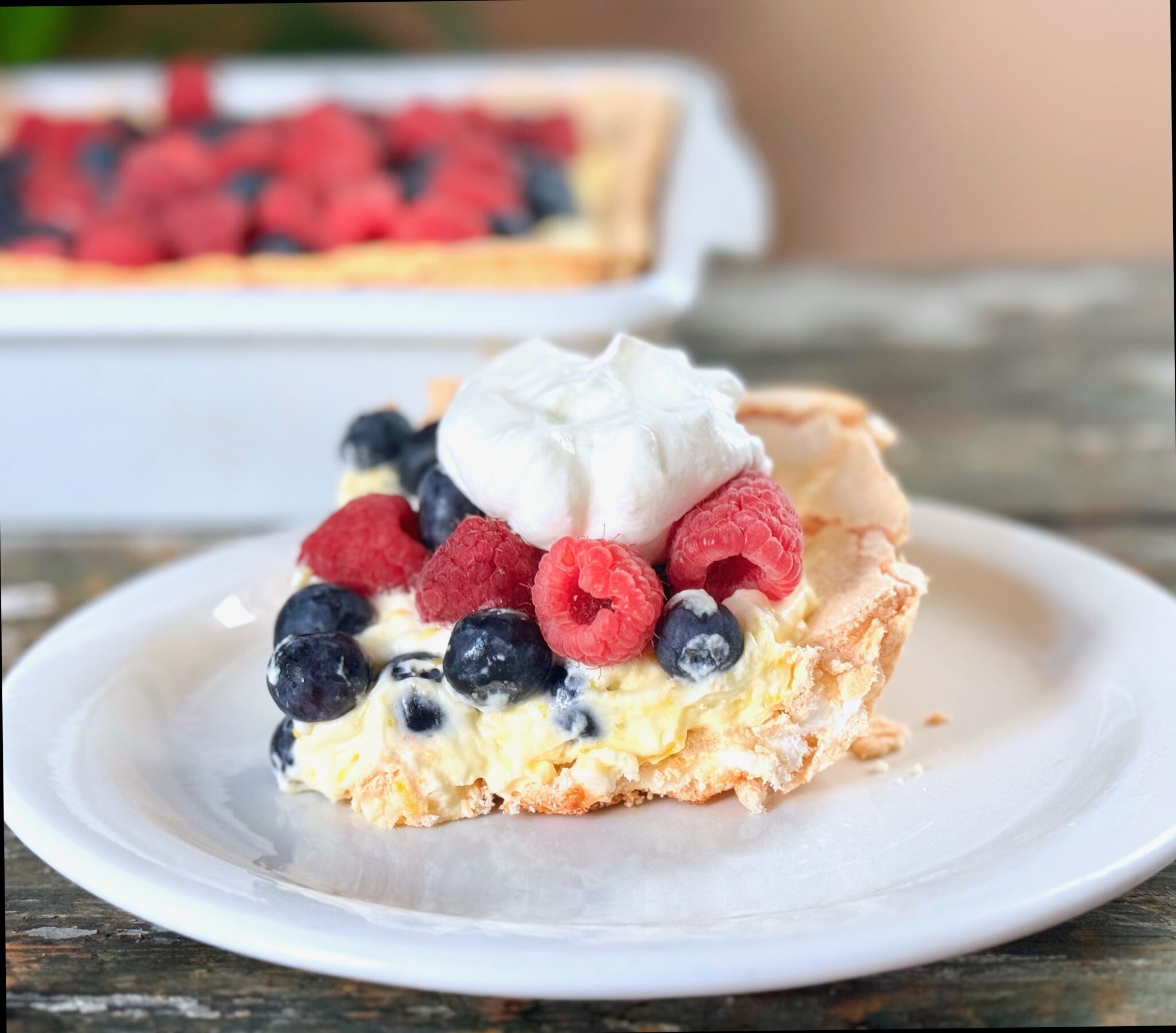 Lemon Berry Angel Pie | The Good Eats Company
